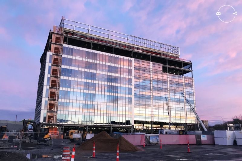Curtain Wall Nears Completion at 101 South Street