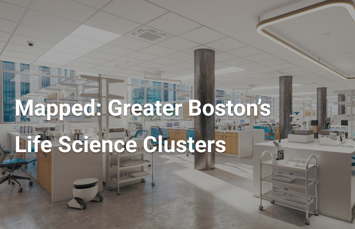 Mapped: Greater Boston's Life Science Clusters