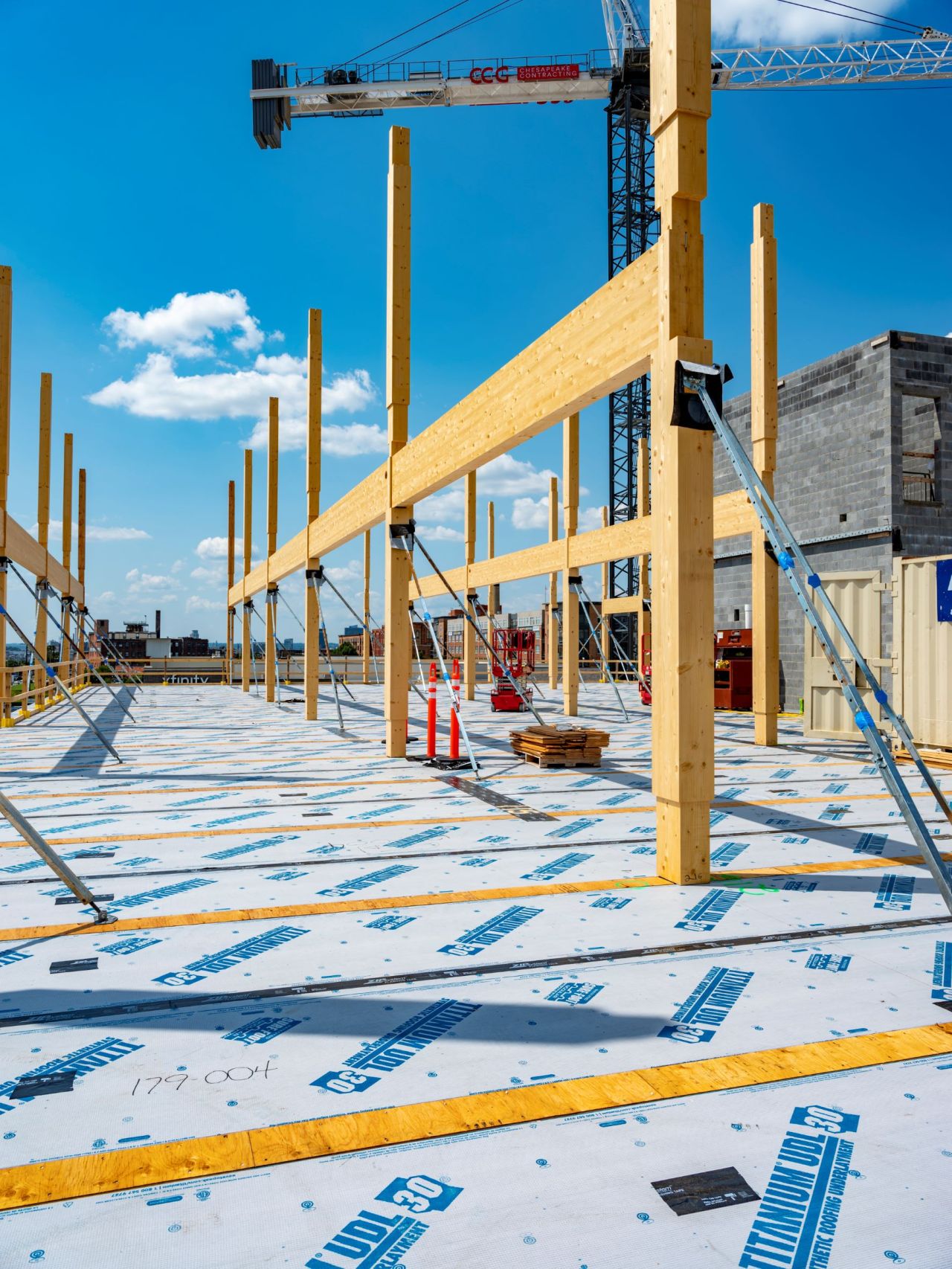 Baltimore's First Heavy Timber Office Building Is Rising