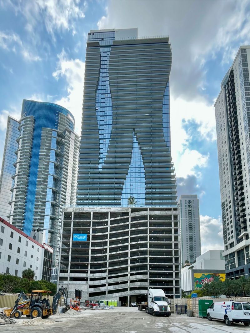 Exterior Complete at Miami World Tower