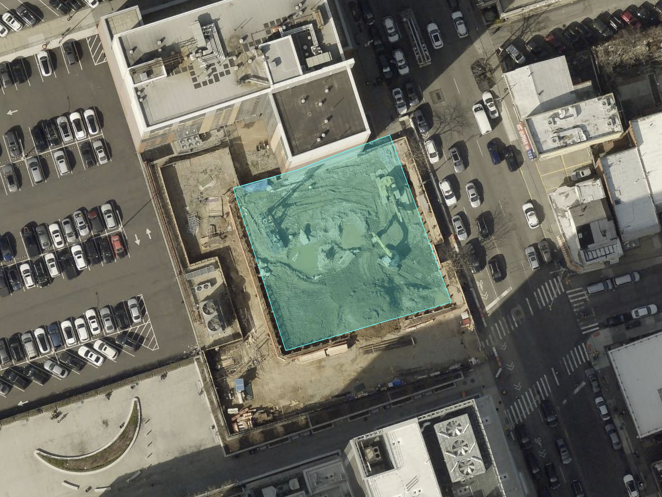 Foundation Work Underway for Union Center in Flushing