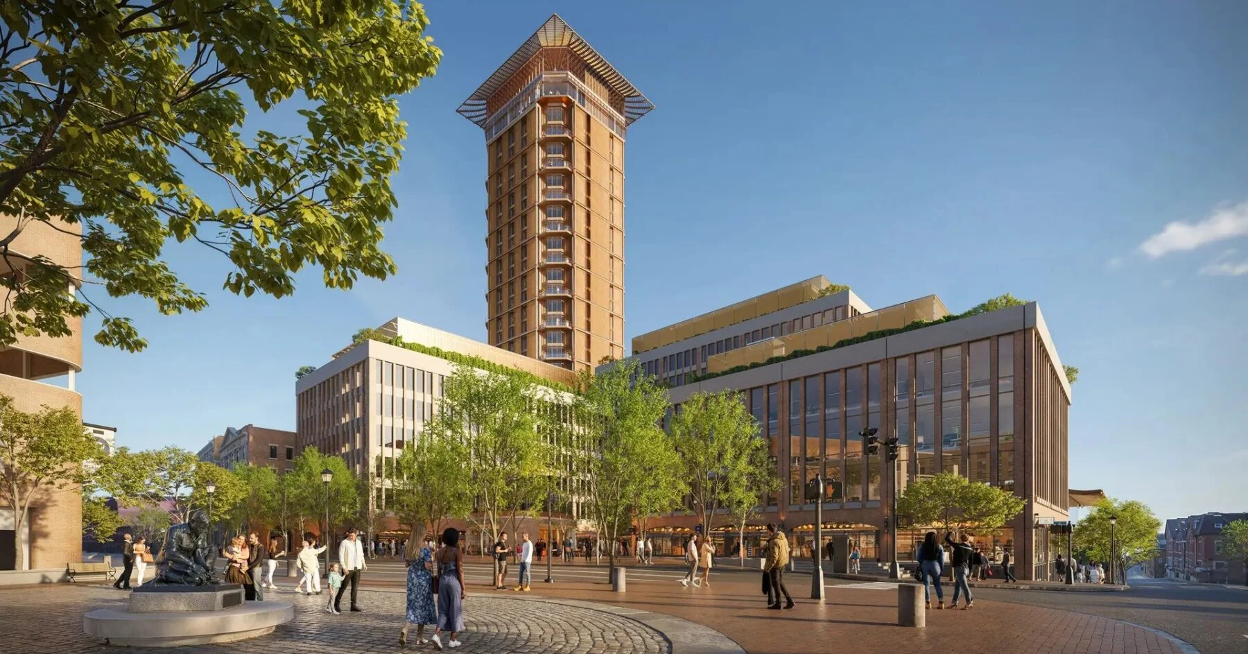 East Brown Cow, Safdie Architects Unveil Vision For Old Port Square