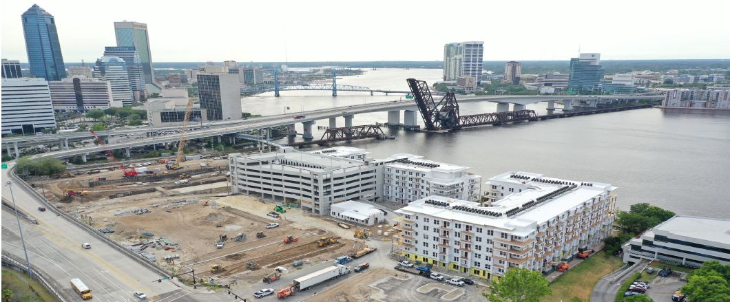 Exterior Nearing Completion at The Residences at One Riverside