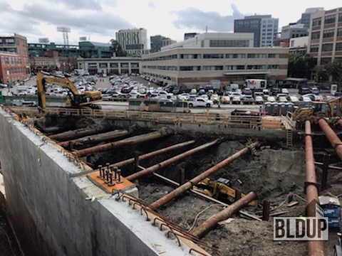 Garage Foundation Work Begins at Fenway Center