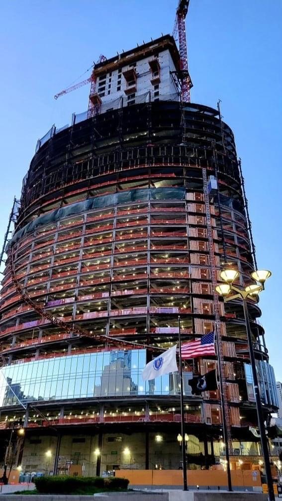 Glass Wrapping Begins on One Congress as Construction Progresses