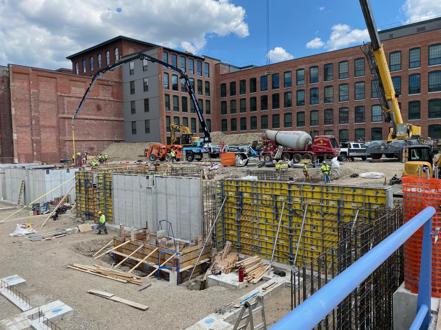 Foundation Work Underway for Lowell Mixed-Use Project