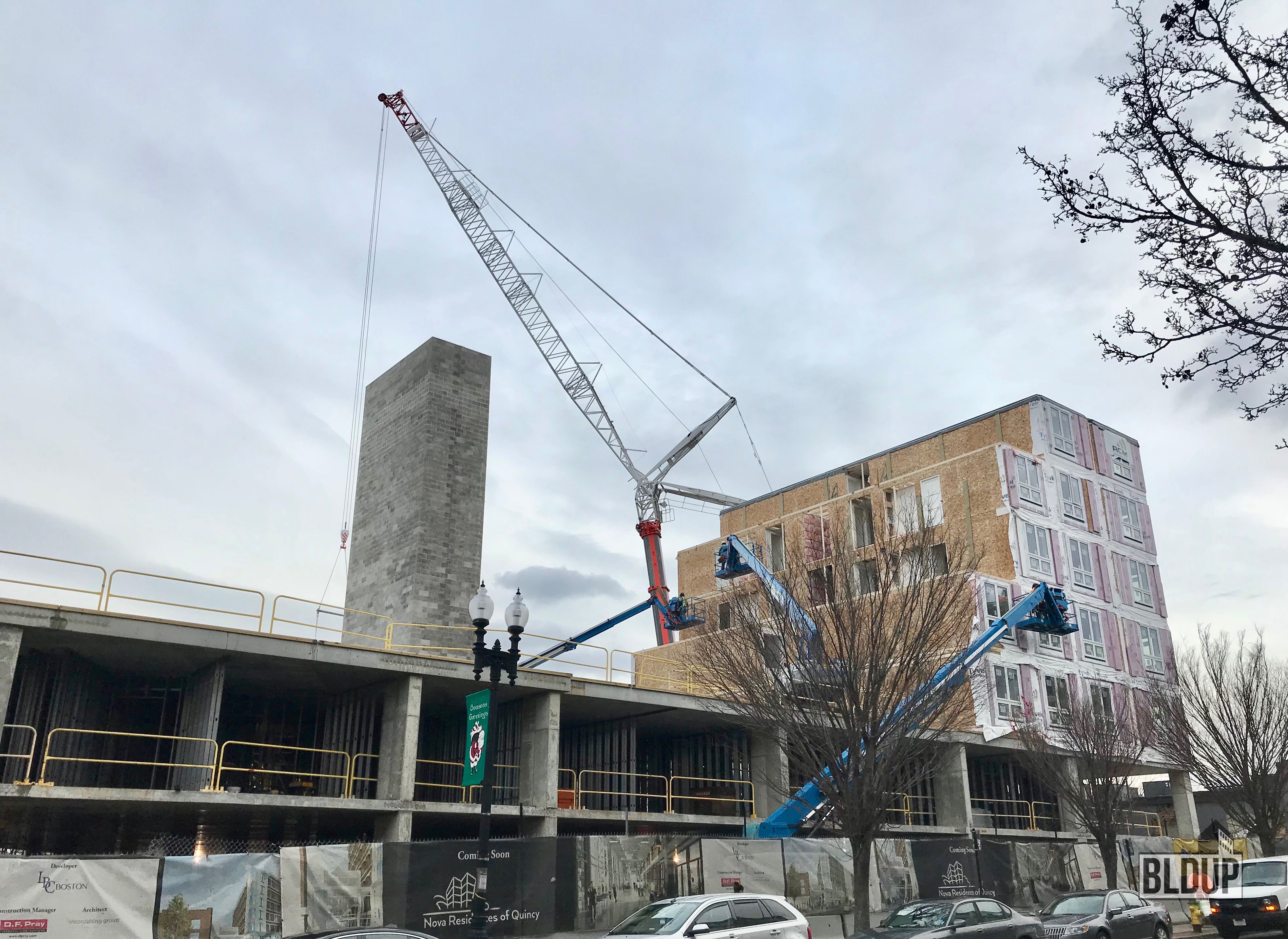 Stacking of Modular Boxes Begins in Quincy Center | BLDUP