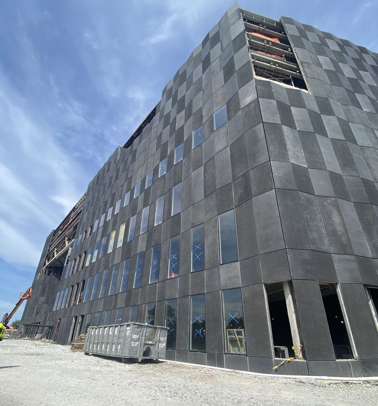 Facade Work Progresses at Wildflower Studios