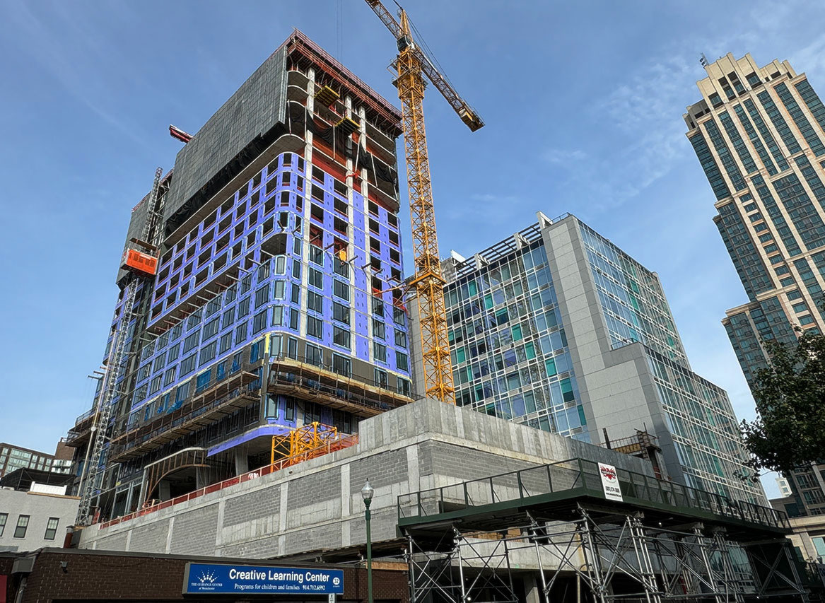 28-Story Tower Continues to Rise in New Rochelle