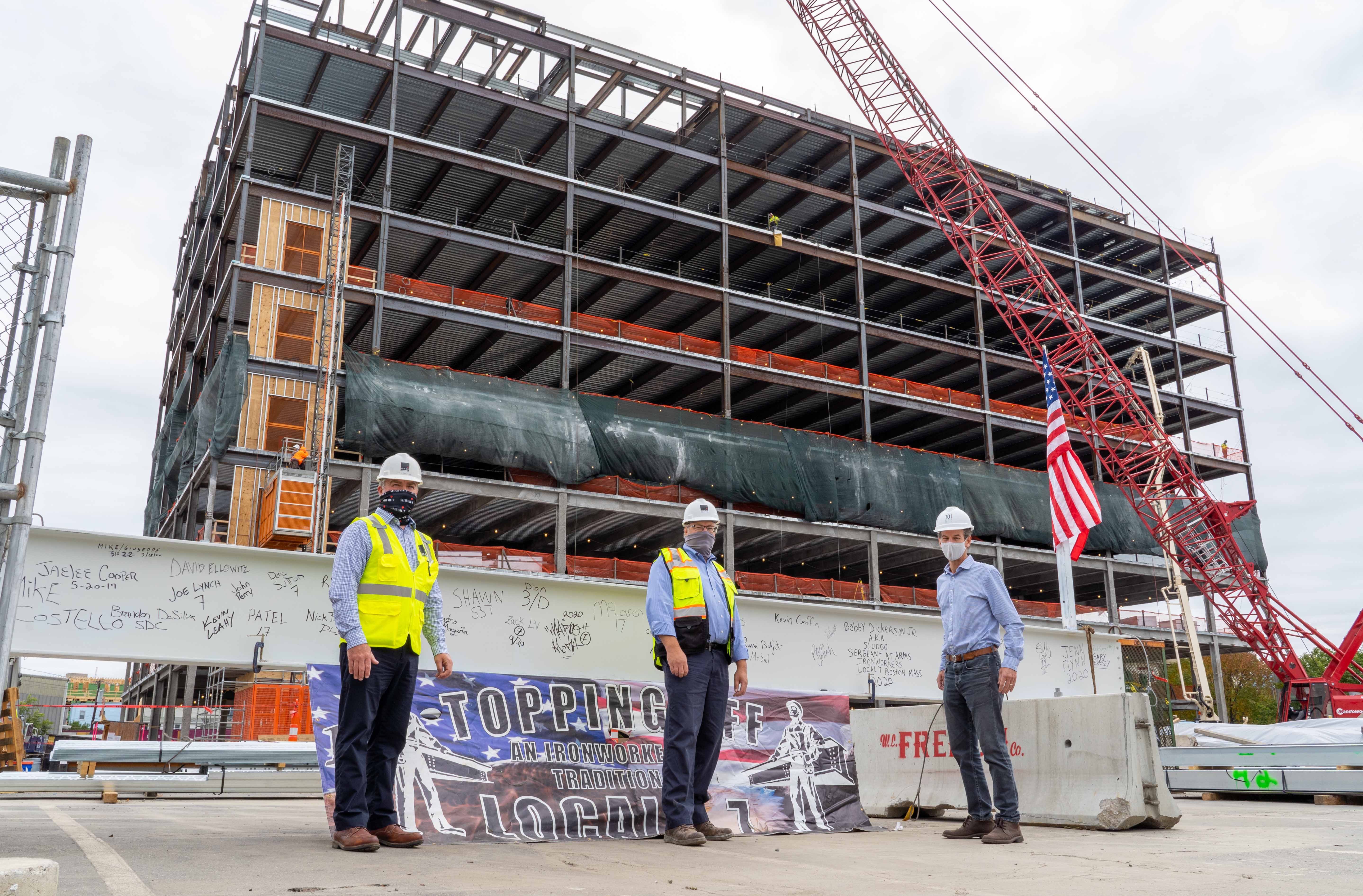 Somerville’s 101 South Street at Boynton Yards Reaches Topping-Off Milestone