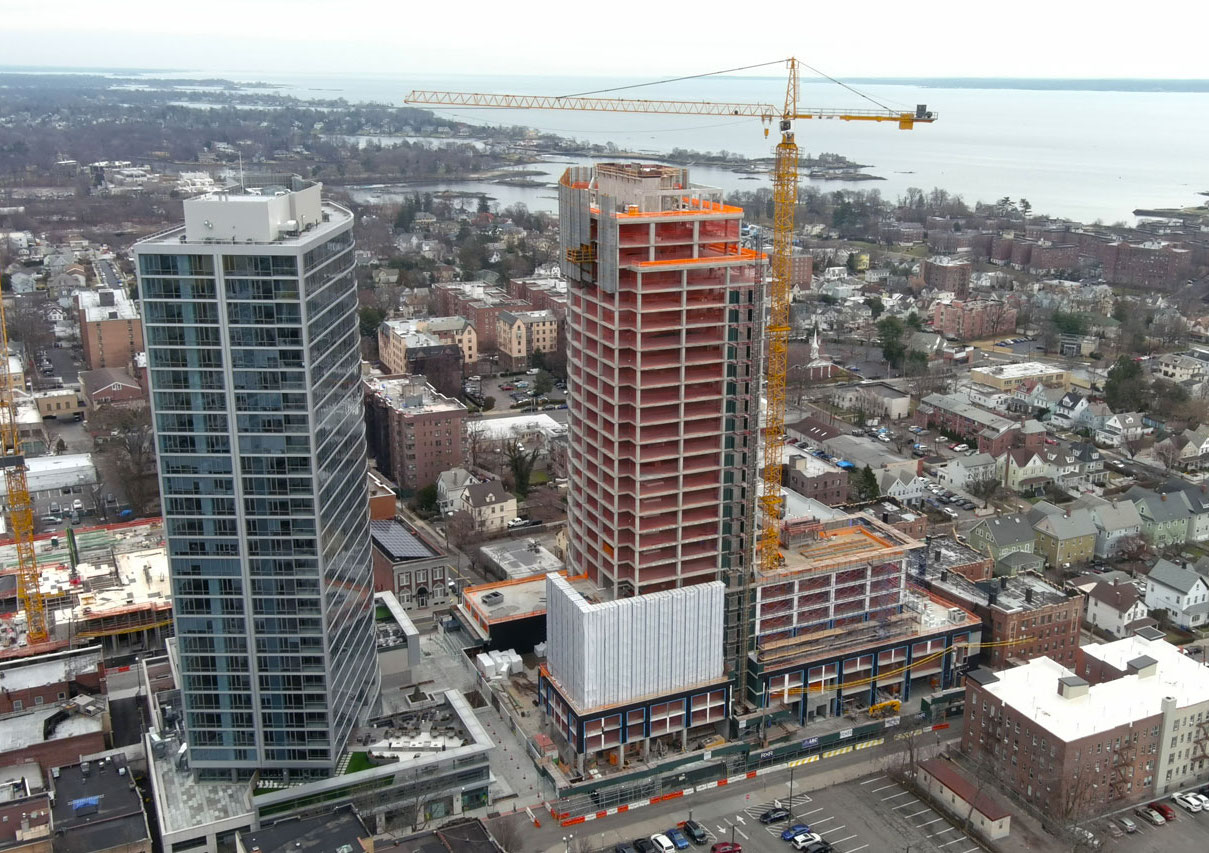 28-Story Mixed-Use Tower Tops Out in New Rochelle