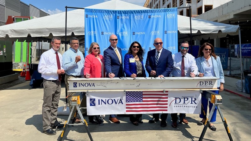 Inova Health System and DPR Construction Celebrate Topping Out ...