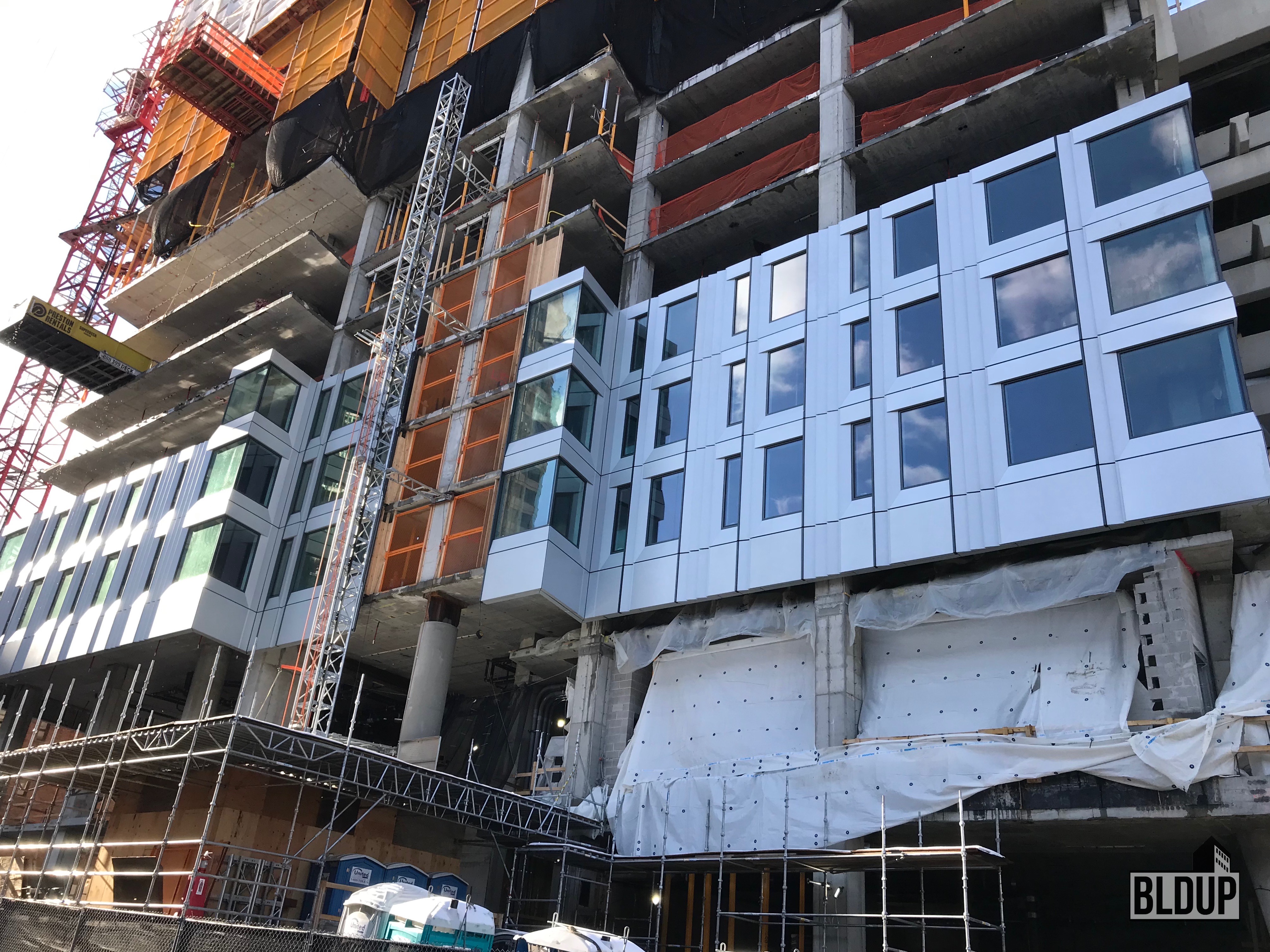 Facade Install Begins for Residential Tower at Bulfinch Crossing