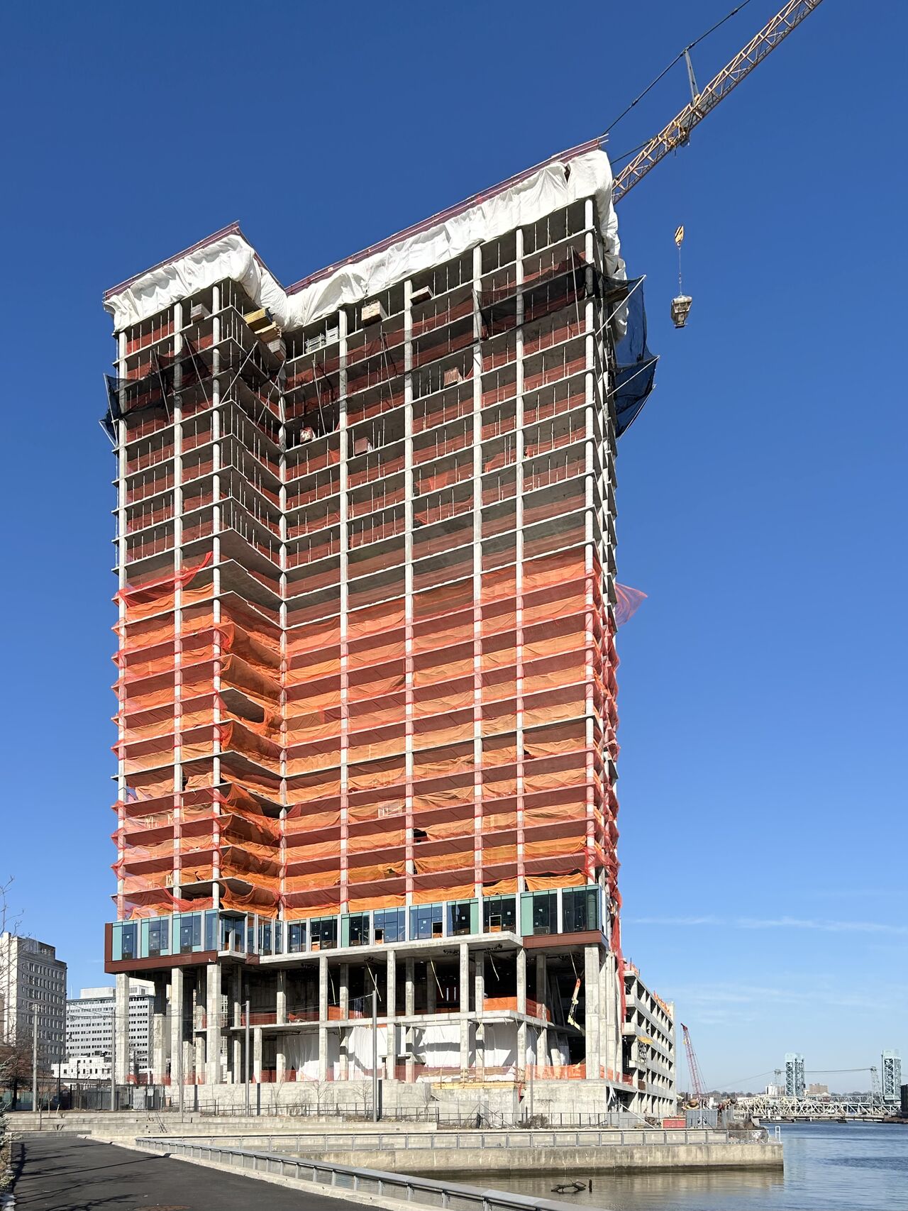 25-Story Tower Project Nears Top Out on Newark's Waterfront