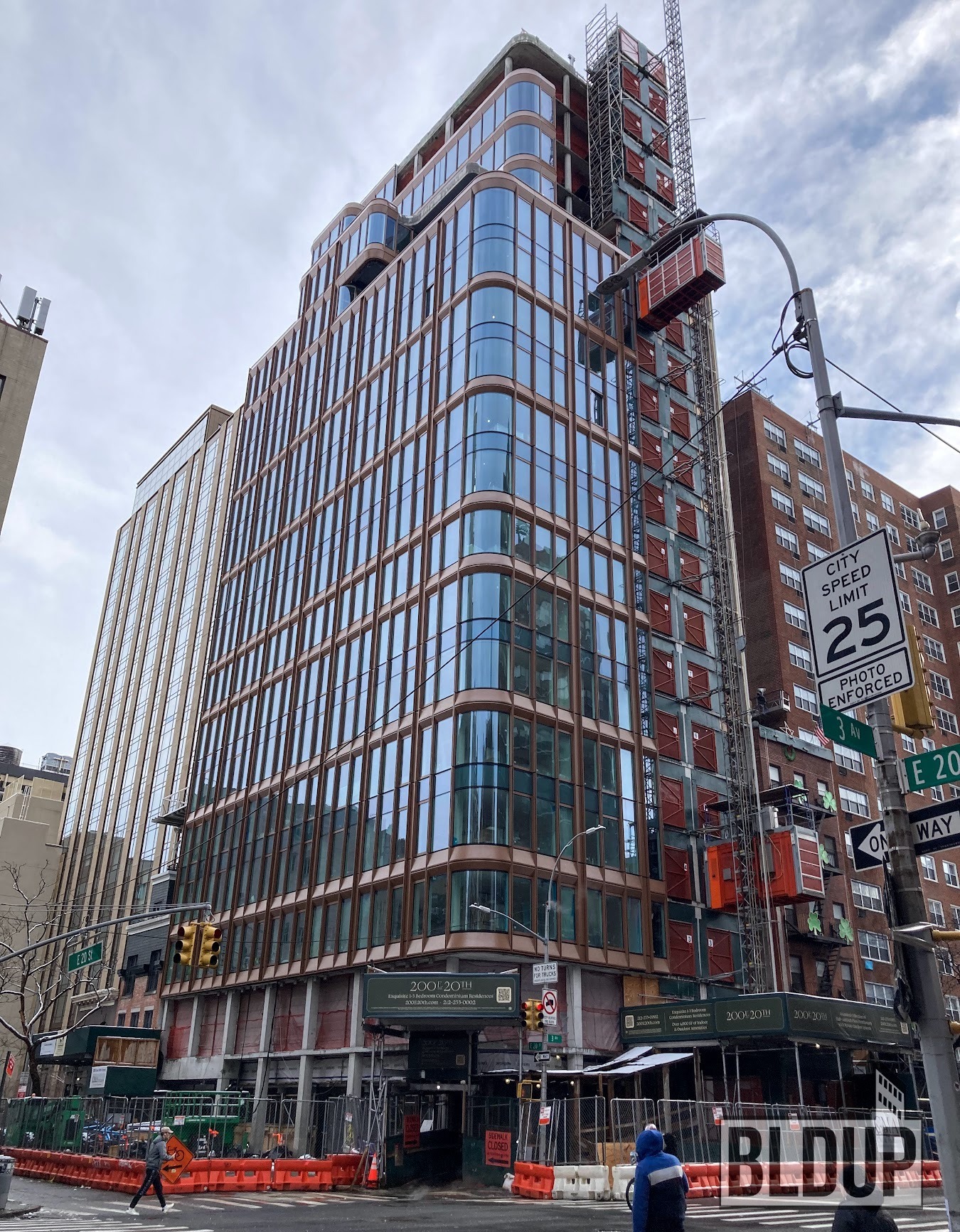 Facade Installation Progresses at 200 East 20th Street