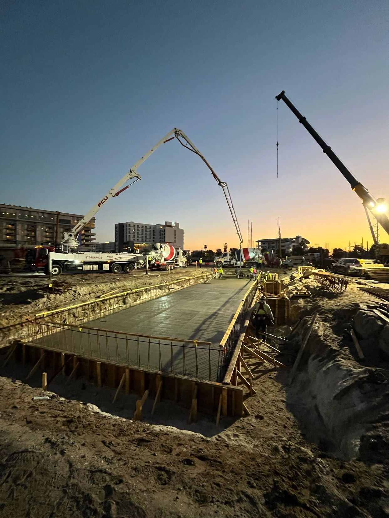 Slab Being Poured at Alanik Hotel