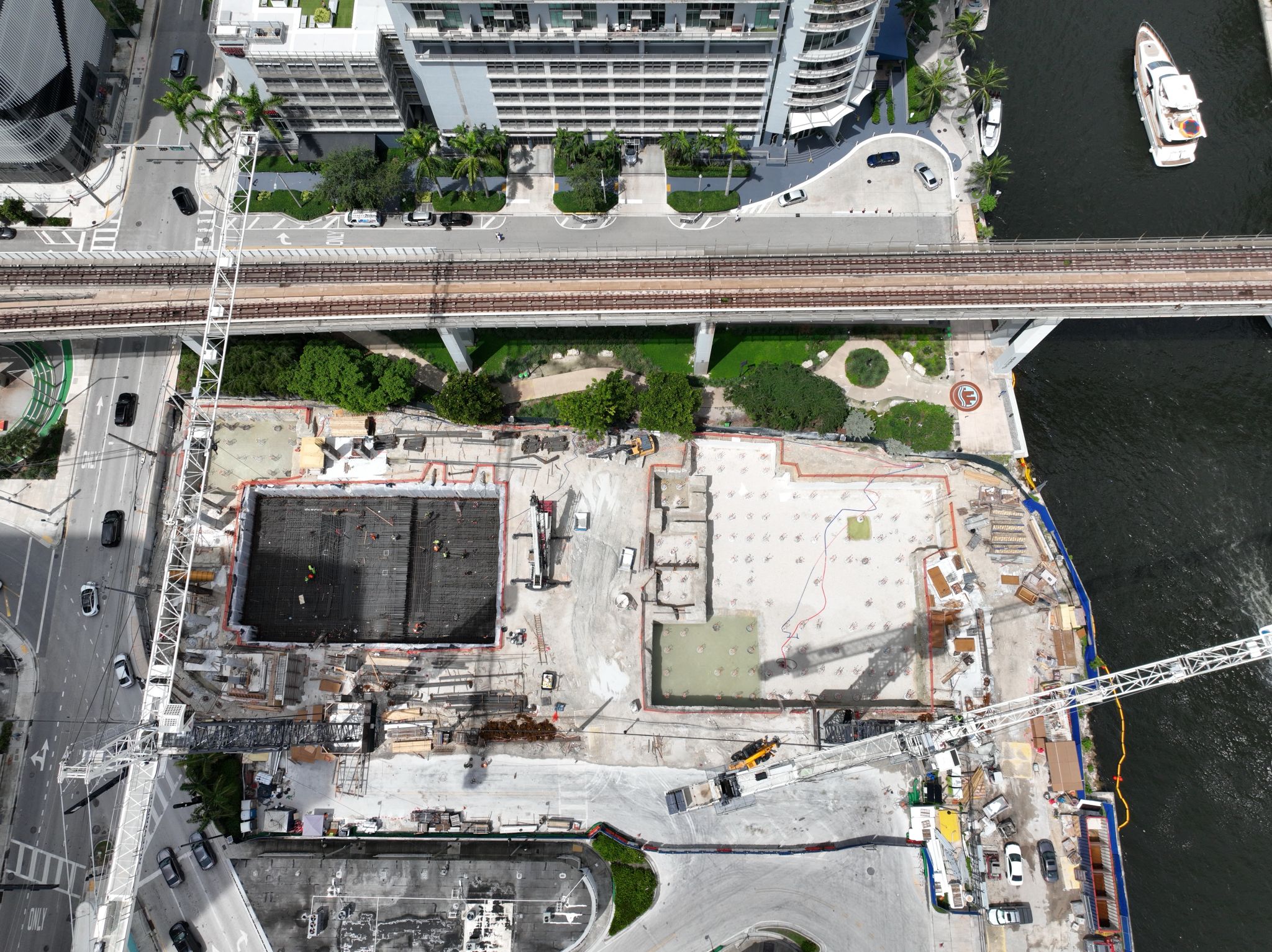 First Mat Pour Nearing at One Brickell Riverfront