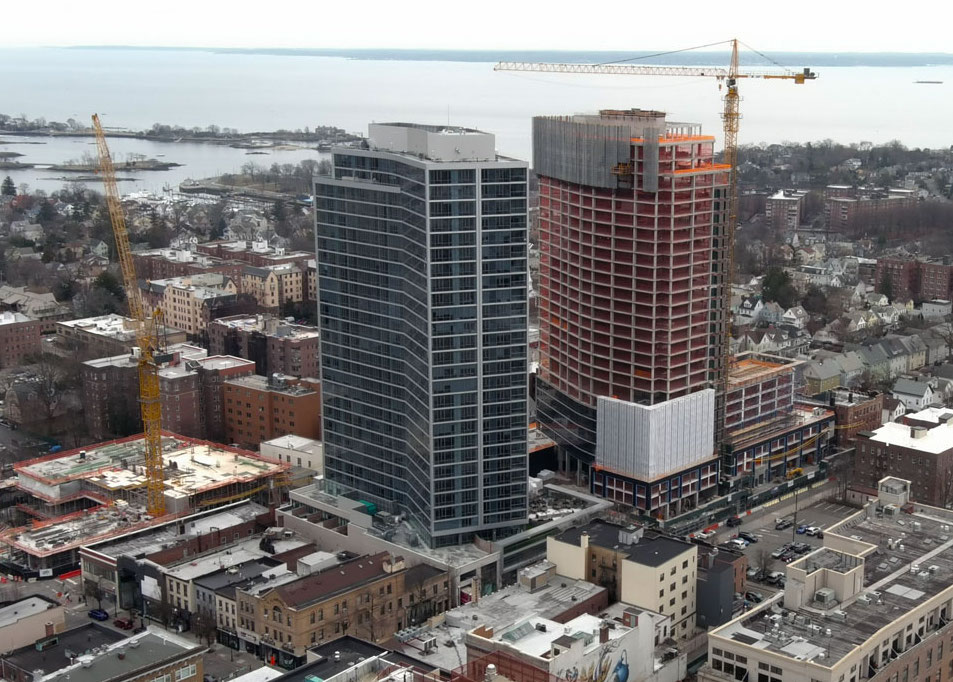 28-Story Mixed-Use Tower Tops Out in New Rochelle