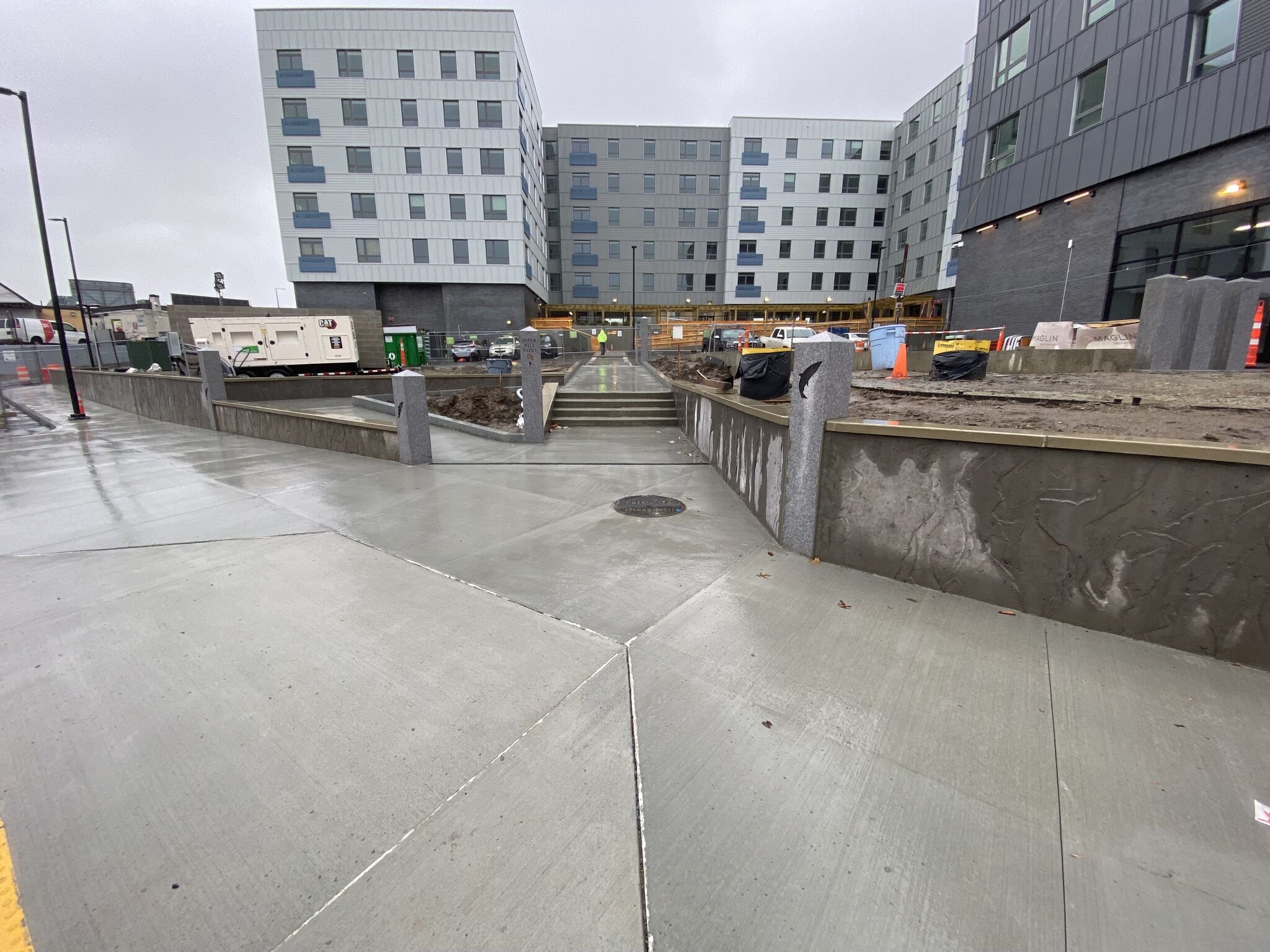 Pavings and Hardscapes Wrapping Up on Loop at Mattapan Station