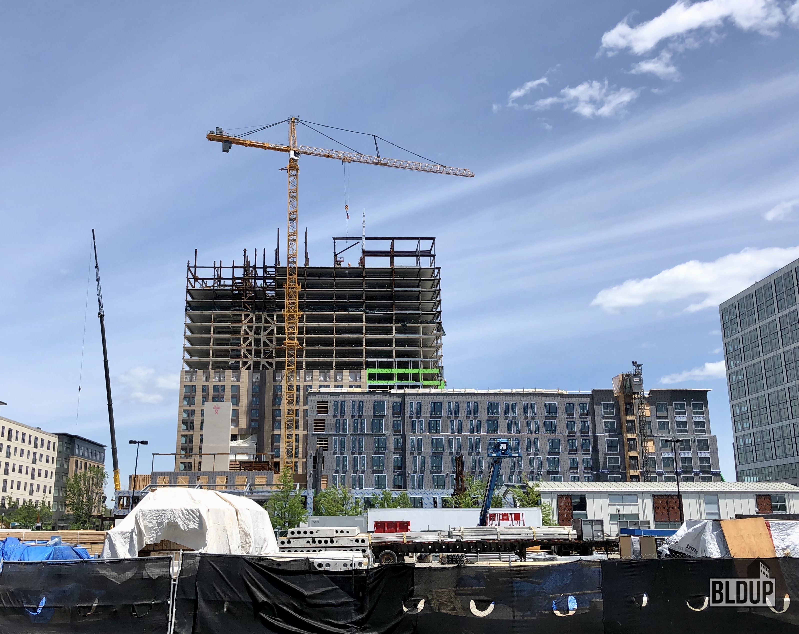 Window & Facade Install Ongoing for 500 Unit Project at Assembly Row