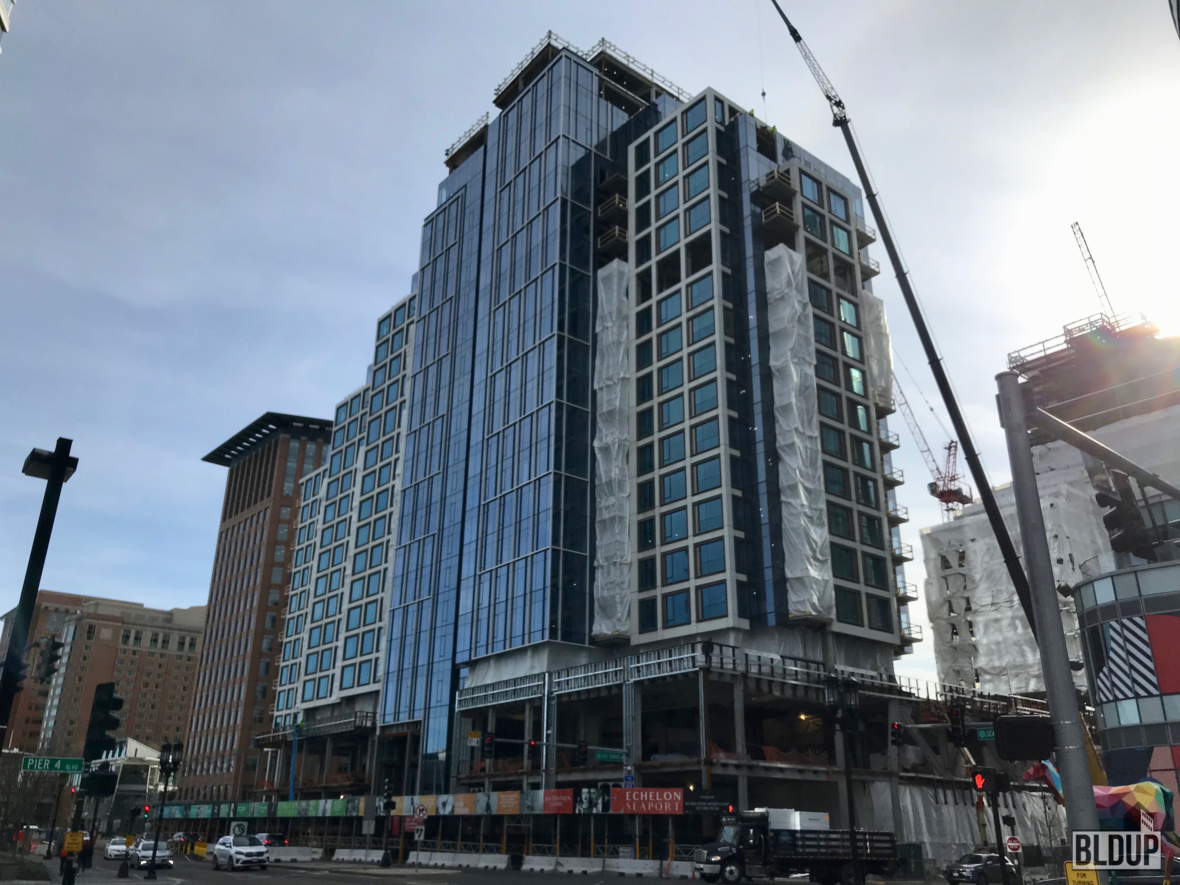 Facade Install Begins at 135 Seaport, EchelonSeaport's 2nd Condo Tower