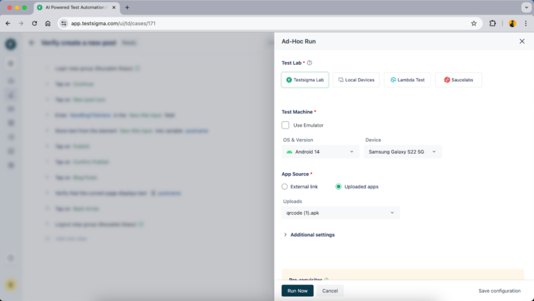 Mobile UI Testing - How to Perform with Testsigma?