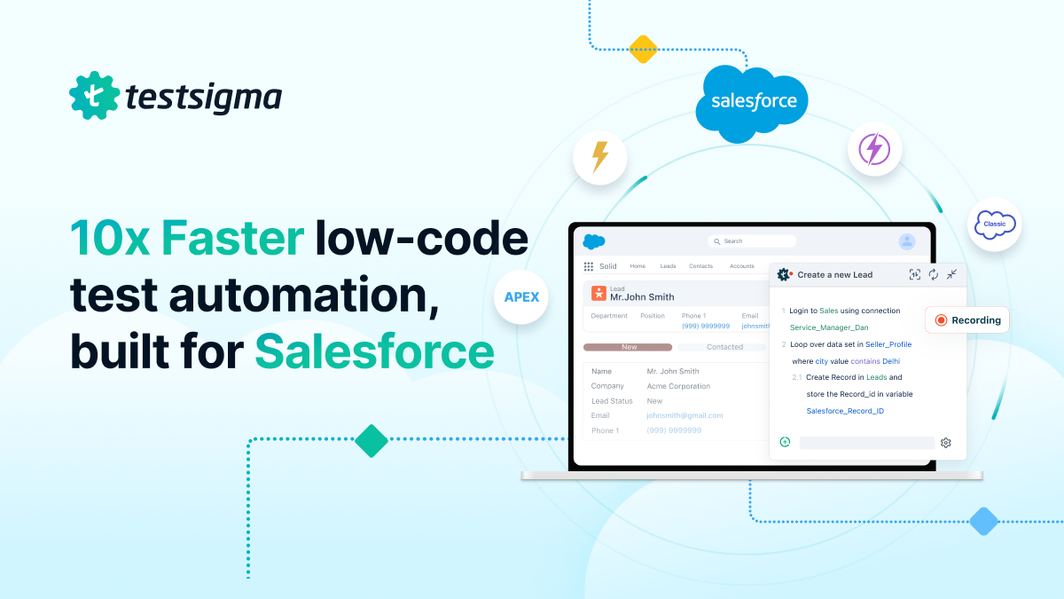 Exciting news: Salesforce Test Automation by Testsigma is here!