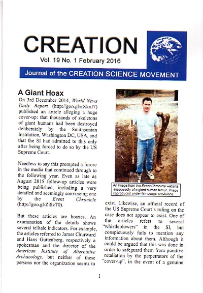 Creation : Journal of the Creation Science Movement, February 2016 ...