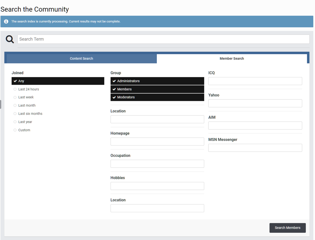 Member Search - Forum Software Support Questions - BMWSportTouring