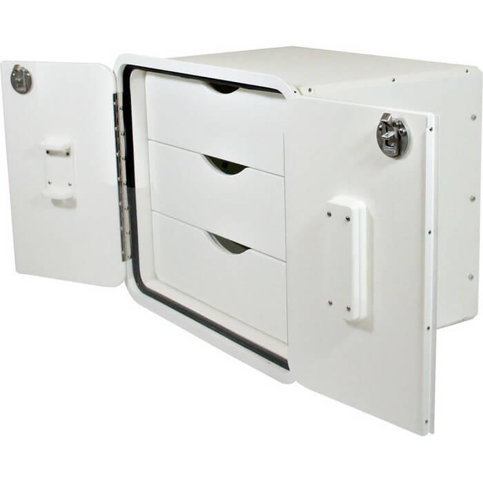 Teak Isle - Aluminum Framed Three Drawer Storage Unit #13770-52051F