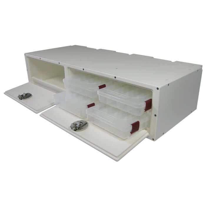 Teak Isle - Tackle Storage Center with 4 Plano Trays #13770-51261