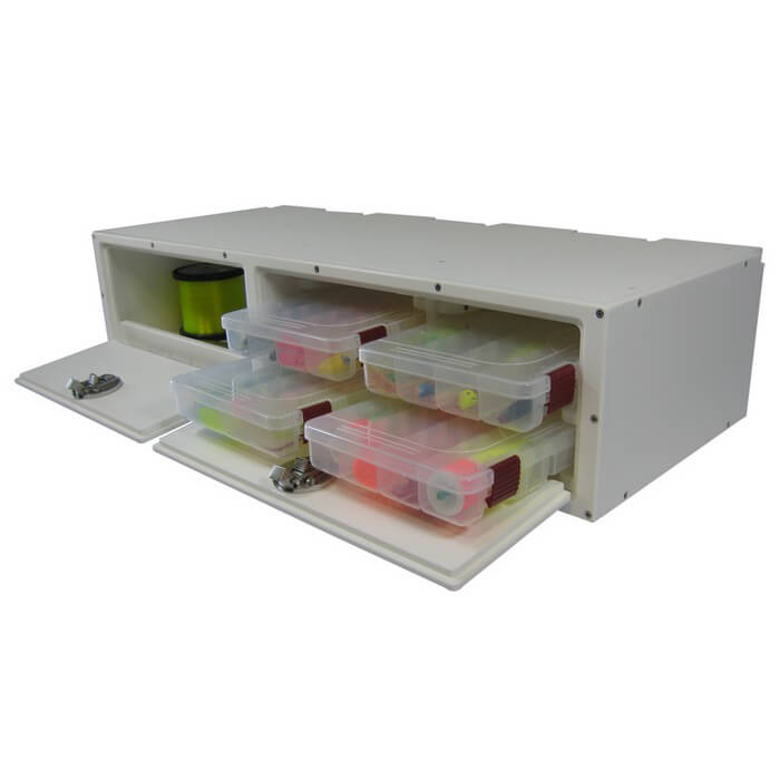 Teak Isle - Tackle Storage Center with 4 Plano Trays #13770-51261