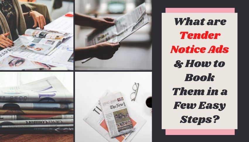 What are Tender Notice Ads & How to Book Them in a Few Easy Steps?