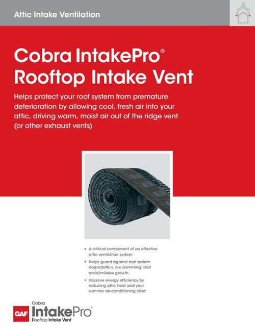COBRA INTAKE VENT PRO