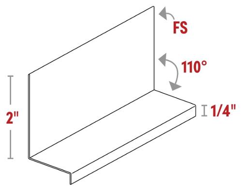 ALUMINUM WINDOW DRIP CAP - BOOTHBAY