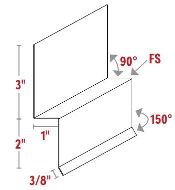 ALUMINUM WALL FLASHING - GRAY SLATE