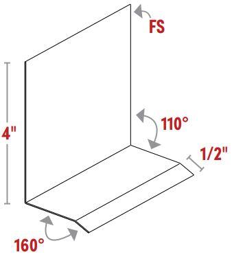 ALUMINUM BRICK FLASHING - KHAKI BROWN
