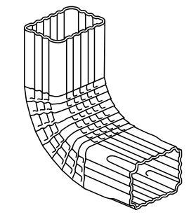 3" 3B SQUARE ELBOW - TERITONE