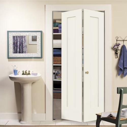 2-0 MADISON FLAT 1-PANEL HOLLOW CORE BIFOLD DOOR - SMOOTH