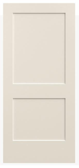 1-6 MONROE FLAT 2-PANEL SOLID CORE DOOR - SMOOTH