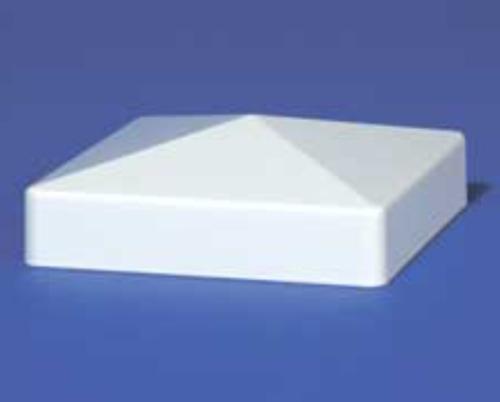 1-3/8" X 1-3/8" PYRAMID CAP - WHITE