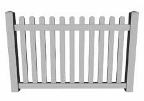 4" X 6' EXTENDED TOP PICKET CORNER POST - WHITE
