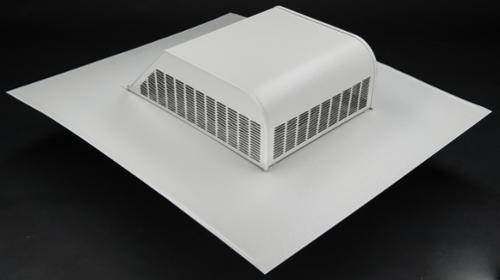 750-ES SLANT BACK STATIC ROOF VENT EXTENDED FLANGE WITH SCREW - WHITE