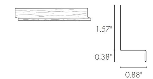 SM50 BOARD & BATTEN Z-FLASHING - FRESH CANVAS