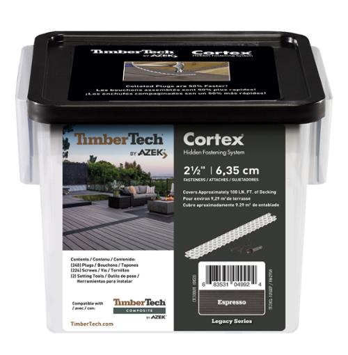 2-1/2" COLLATED CORTEX SET 100LF - ESPRESSO