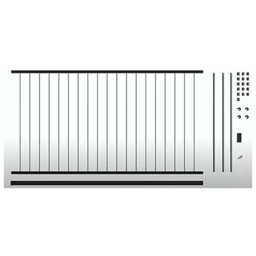 36" X 8' IMPRESSION LEVEL VERTICAL CABLE RAILING - BLACK