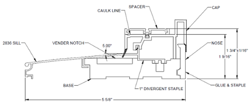 74" ADJUSTABLE SILL RISER BAR REPLACEMENT - OAK