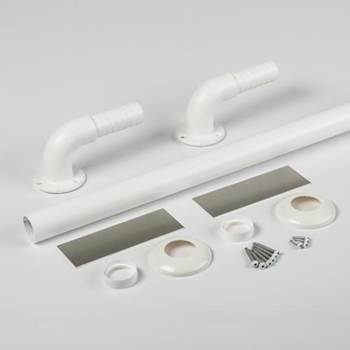 ADA PIPE RAIL & 90° RETURN KIT - WHITE