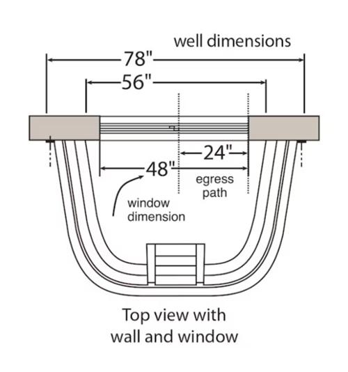 2060 SERIES WINDOW WELL EXTENSION - GRAY