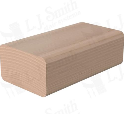 12' NON-PLOWED CONTEMPORARY HANDRAIL - MAPLE